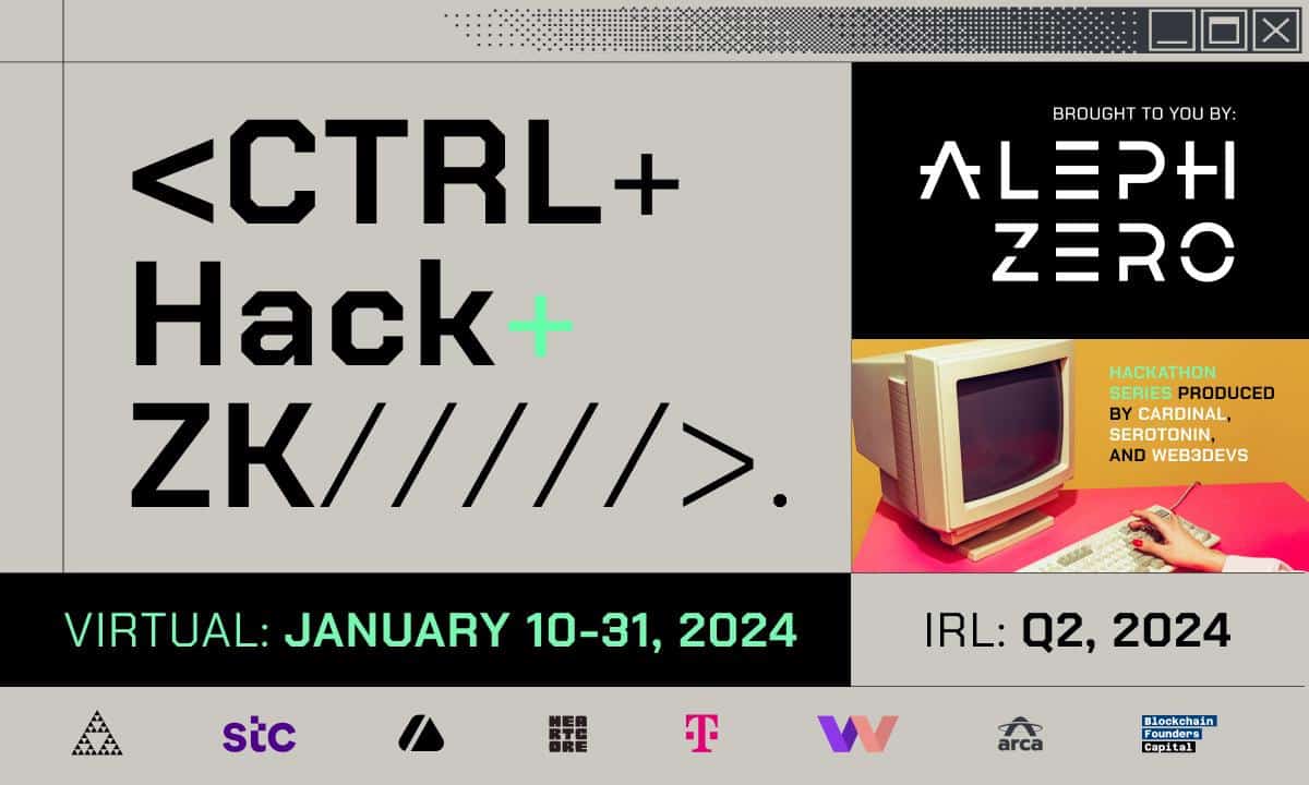 Major Partners to Join the Upcoming Aleph Zero CTRL+Hack+ZK Hackathon - Blockspot.io