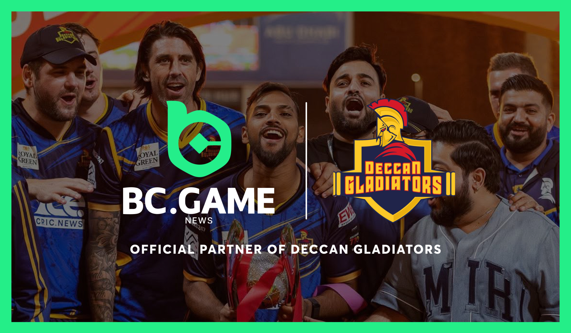 BC.GAME News Backs Deccan Gladiators as Title Sponsor in 2025 Abu Dhabi ...