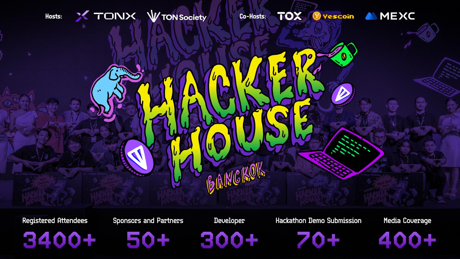 TON Hacker House Bangkok Draws 300+ Global Developers and 70+ Demo Submissions, Highlight the ...