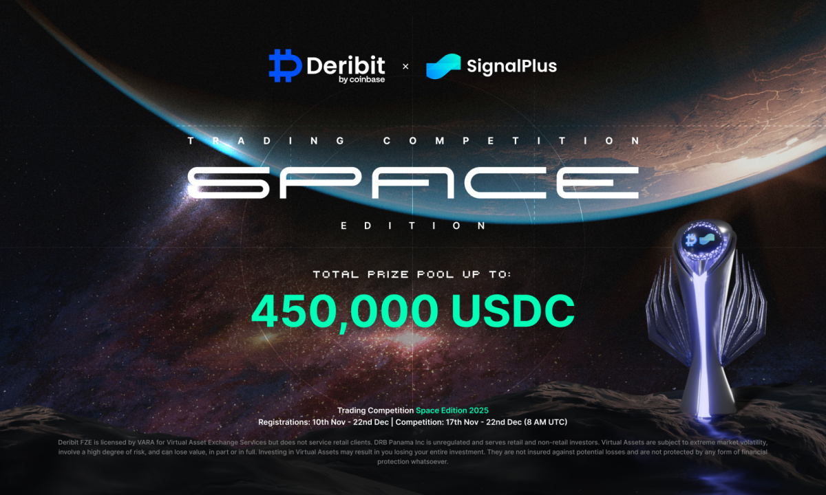 Deribit & SignalPlus 2025 Trading Competition: $450K USDC